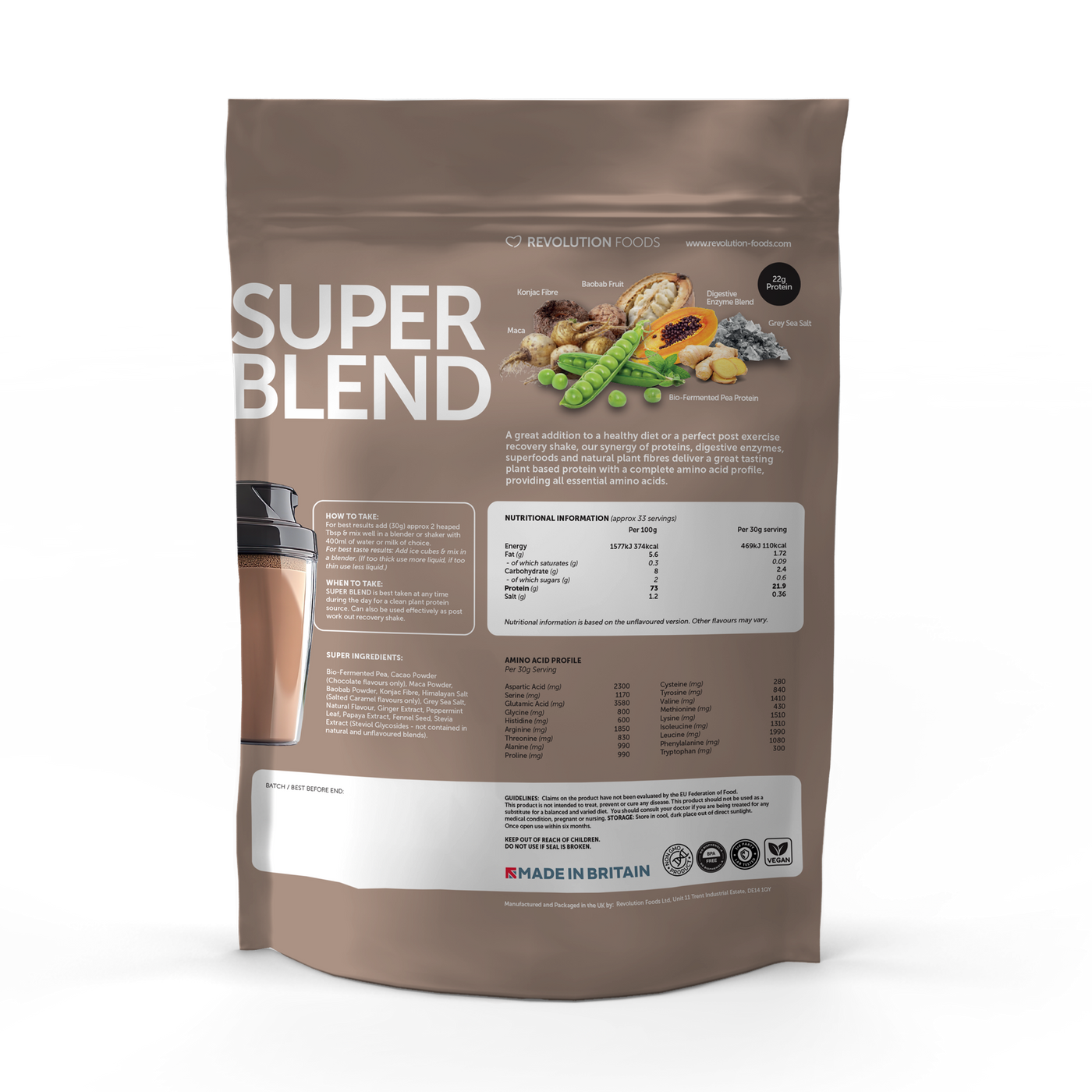 Vegan Protein Powder | Gluten Free Dairy Free Shake