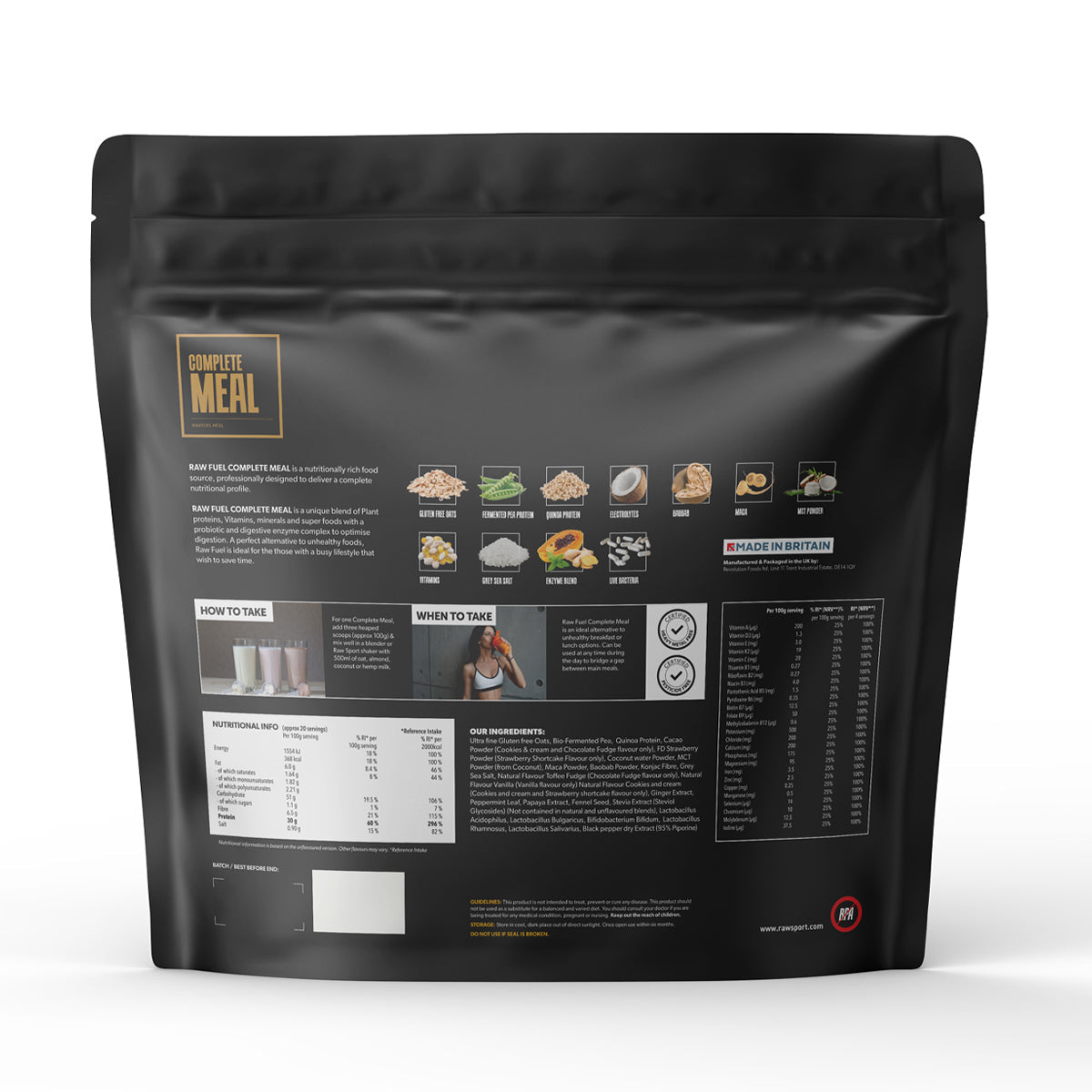Vegan Complete Meal Replacement Raw Fuel– Revolution Foods (pioneers in ...