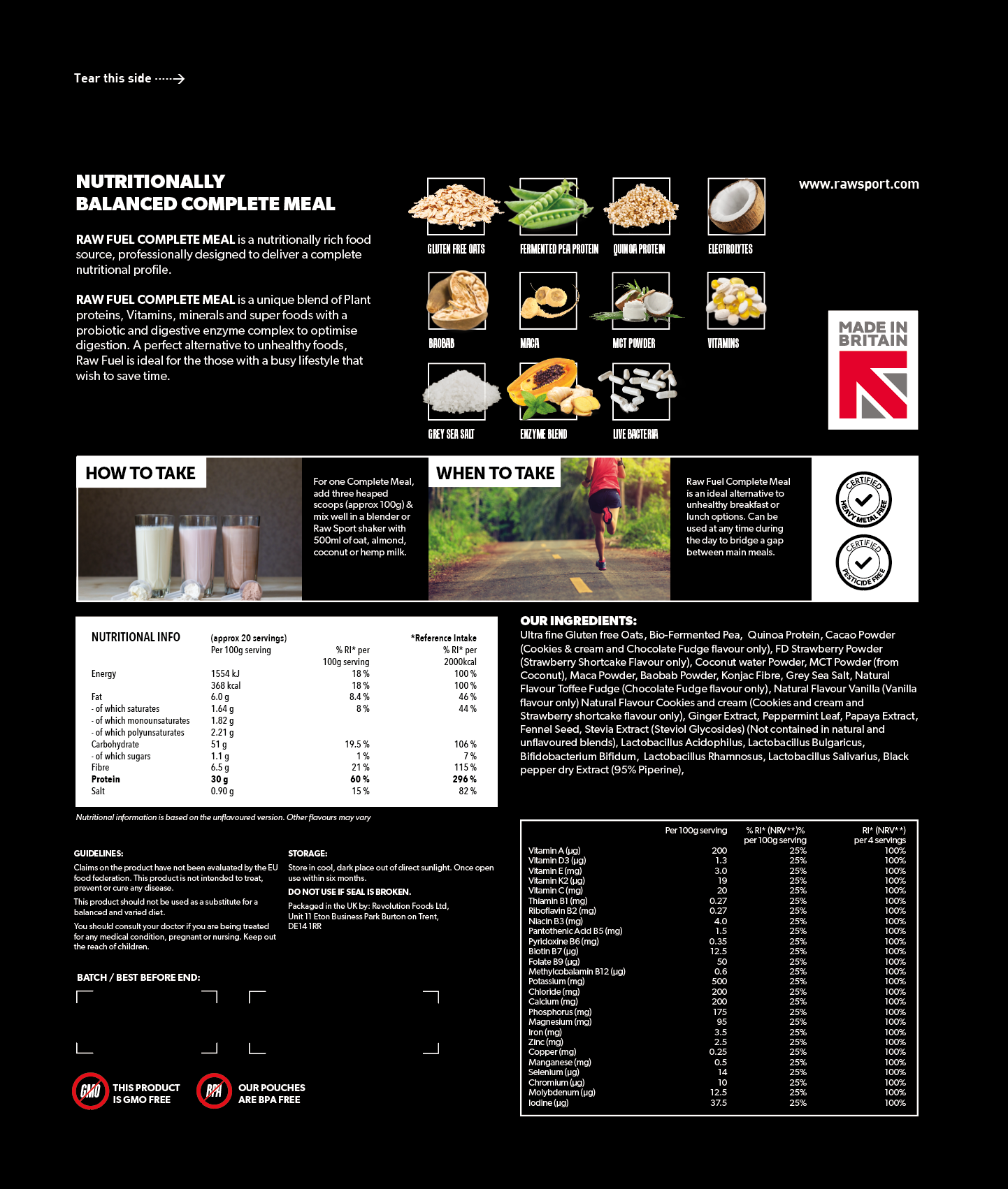 Vegan Meal Replacement Raw Fuel – Revolution Foods (pioneers in plant ...